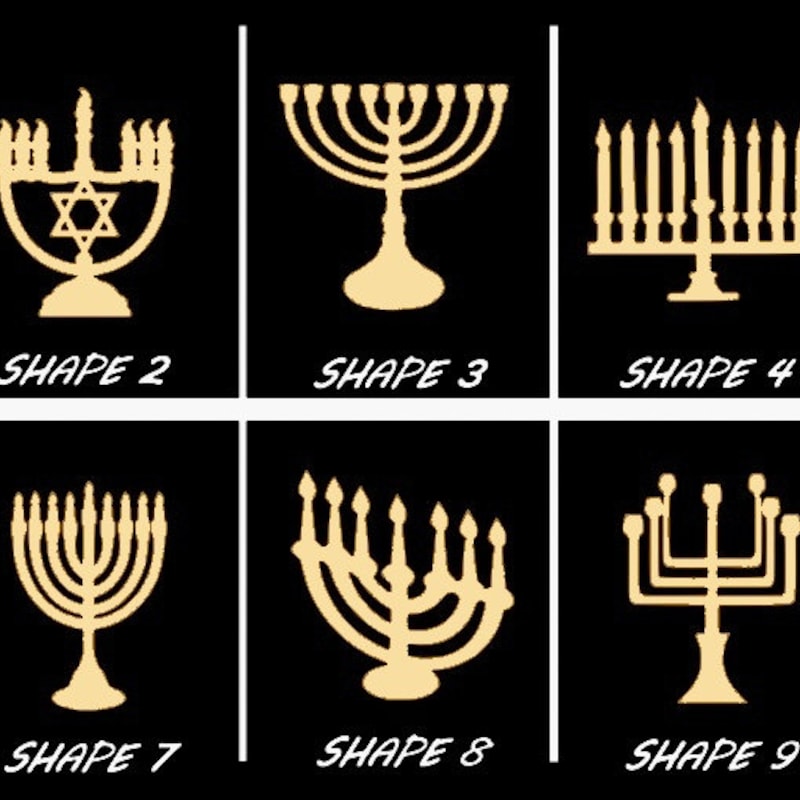 Wooden Menorah - Etsy