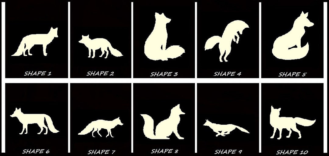 Smooth Laser Cut Fox Shape Set 1 - Unfinished Cutout - Many Sizes ...