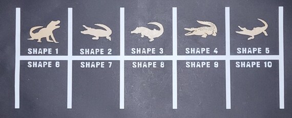 Smooth Laser Cut Alligator Shape Unfinished Cutout - Etsy