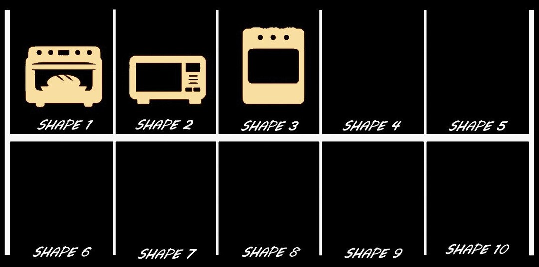 Smooth Laser Cut Oven Shape Set 1 - Unfinished Cutout - Many Sizes ...