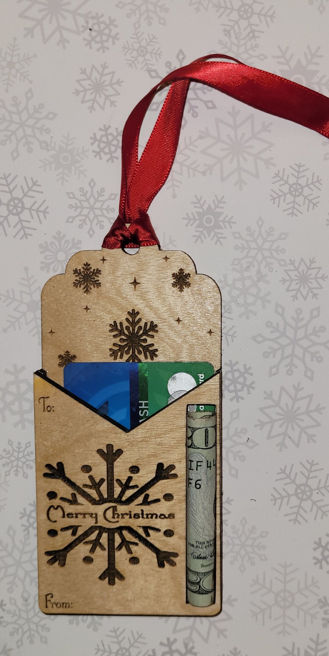 NEW Merry Christmas Inverted Arch Gift Card and Money Holder SVG File ...