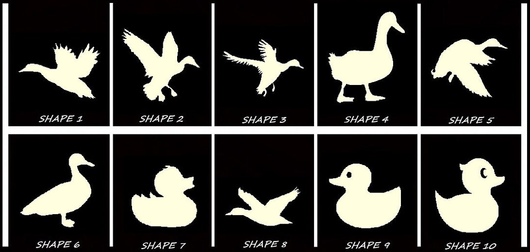 Smooth Laser Cut Duck Shape Set 1 - Unfinished Cutout - Many Sizes ...