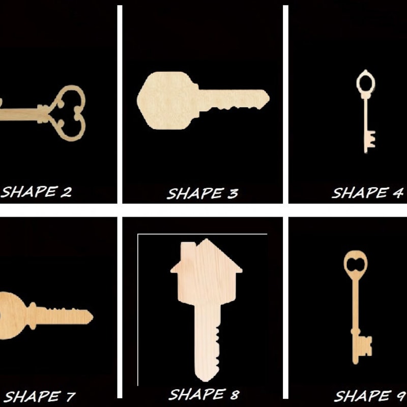 Wooden Skeleton Key - Etsy