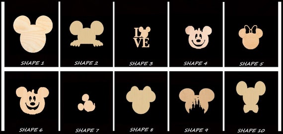 Smooth Laser Cut Mouse Head Shape Unfinished Cutout - Etsy