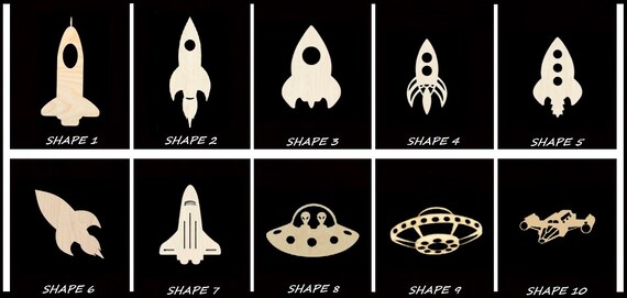 Smooth Laser Cut Spaceship Shape Unfinished Cutout - Etsy