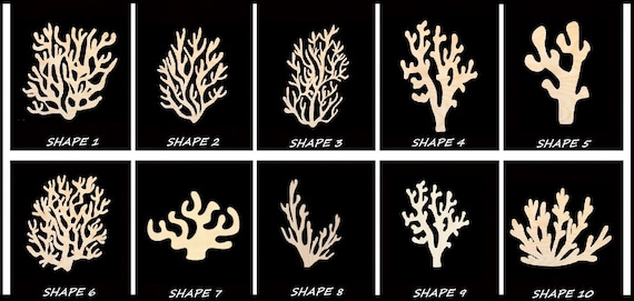 Smooth Laser Cut Coral Reef Shape Unfinished Cutout - Etsy