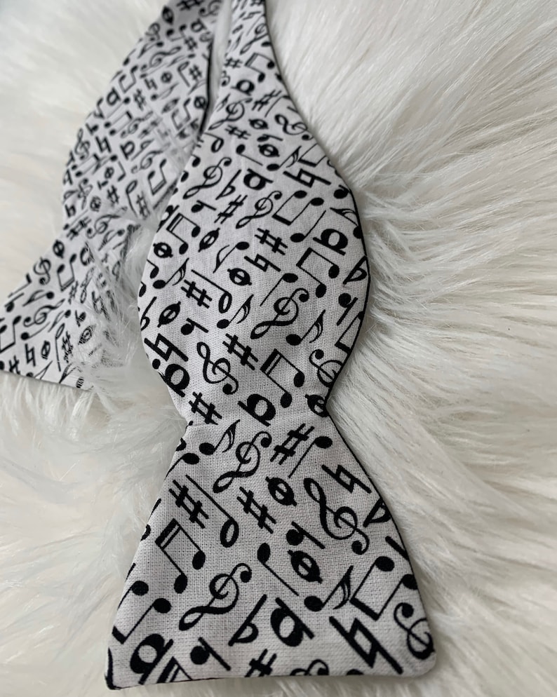 Music Notes Bowties, Music Note Printed Bowtie, Music Bow Ties, Piano ...