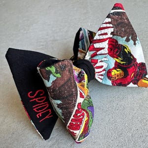 Marvel's Iron Man and Hulk Bow Tie - Heroes United Reversible Solid ...