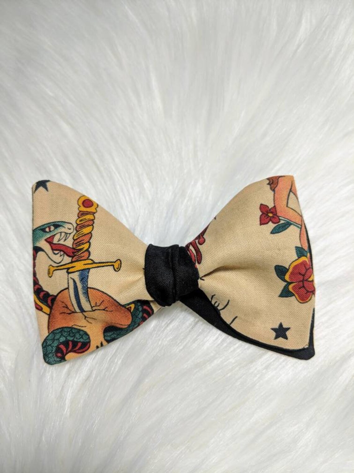 Sailor Jerry Bow Tie Retro Tattoo Art Rockabilly Diamond | Etsy