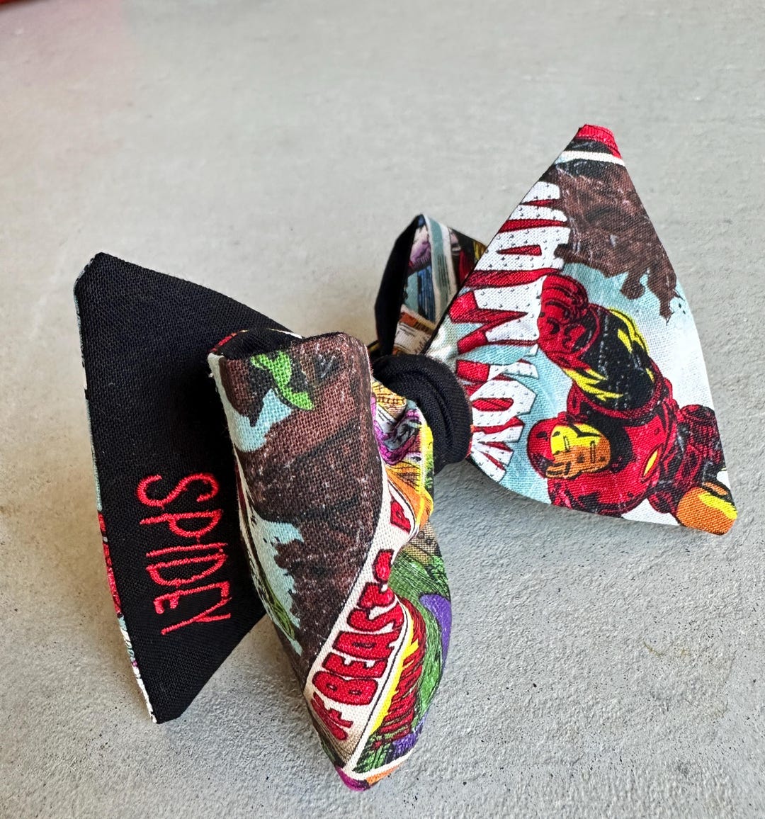 Marvel's Iron Man and Hulk Bow Tie - Heroes United Reversible Solid ...
