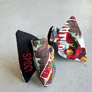 Marvel's Iron Man and Hulk Bow Tie - Heroes United Reversible Solid ...