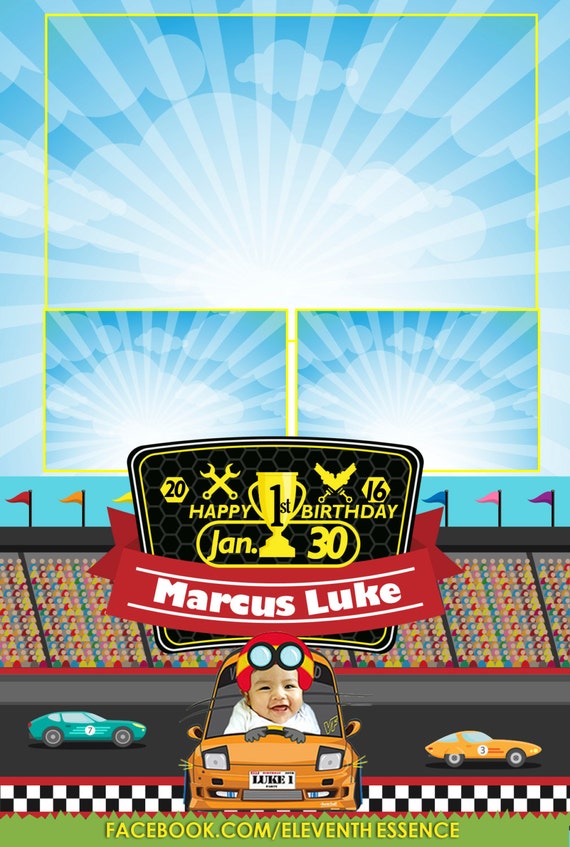 Racing Photo Booth Layout Design Theme - Etsy