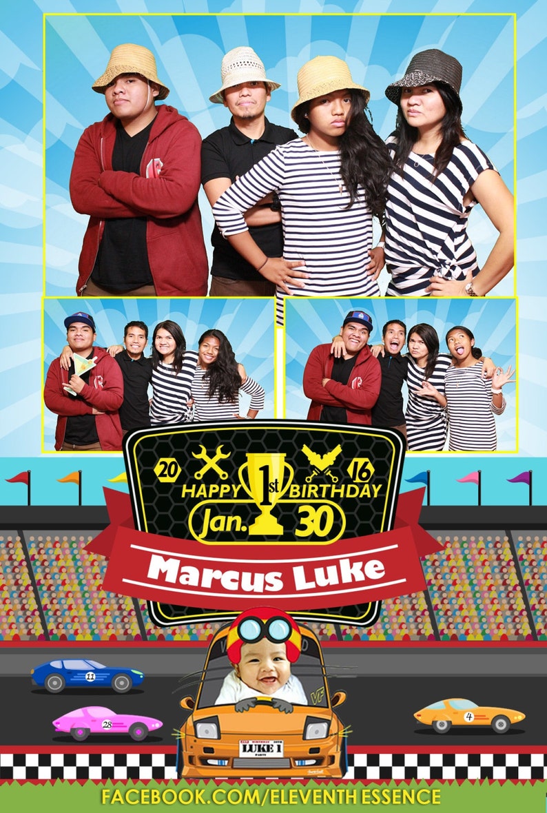 Racing Photo Booth Layout Design Theme - Etsy Hong Kong