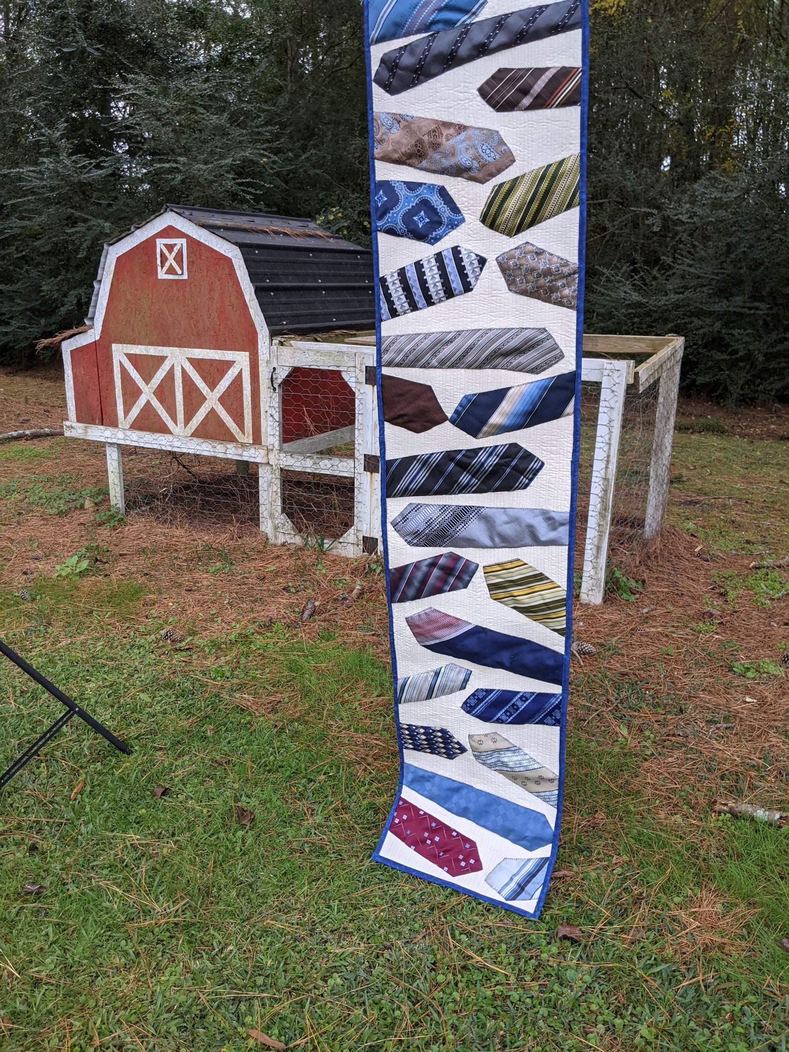 Necktie Memory Table Runner | Table Runner Quilt | Memorial Quilt Made ...