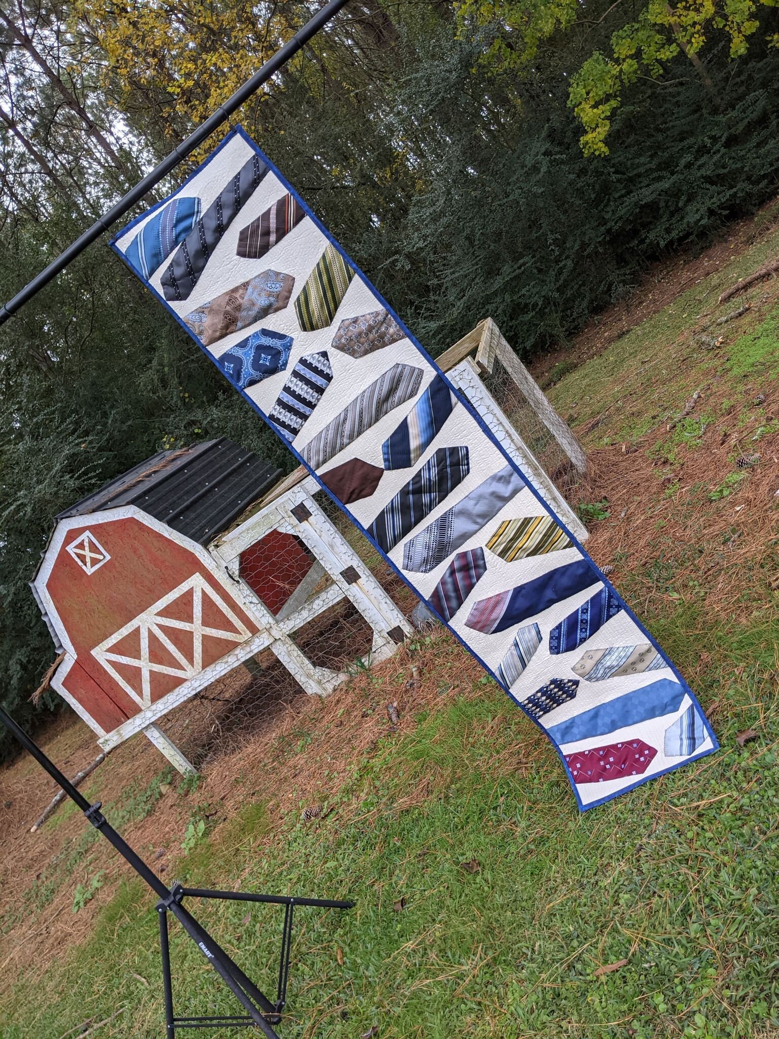 Necktie Memory Table Runner | Table Runner Quilt | Memorial Quilt Made ...