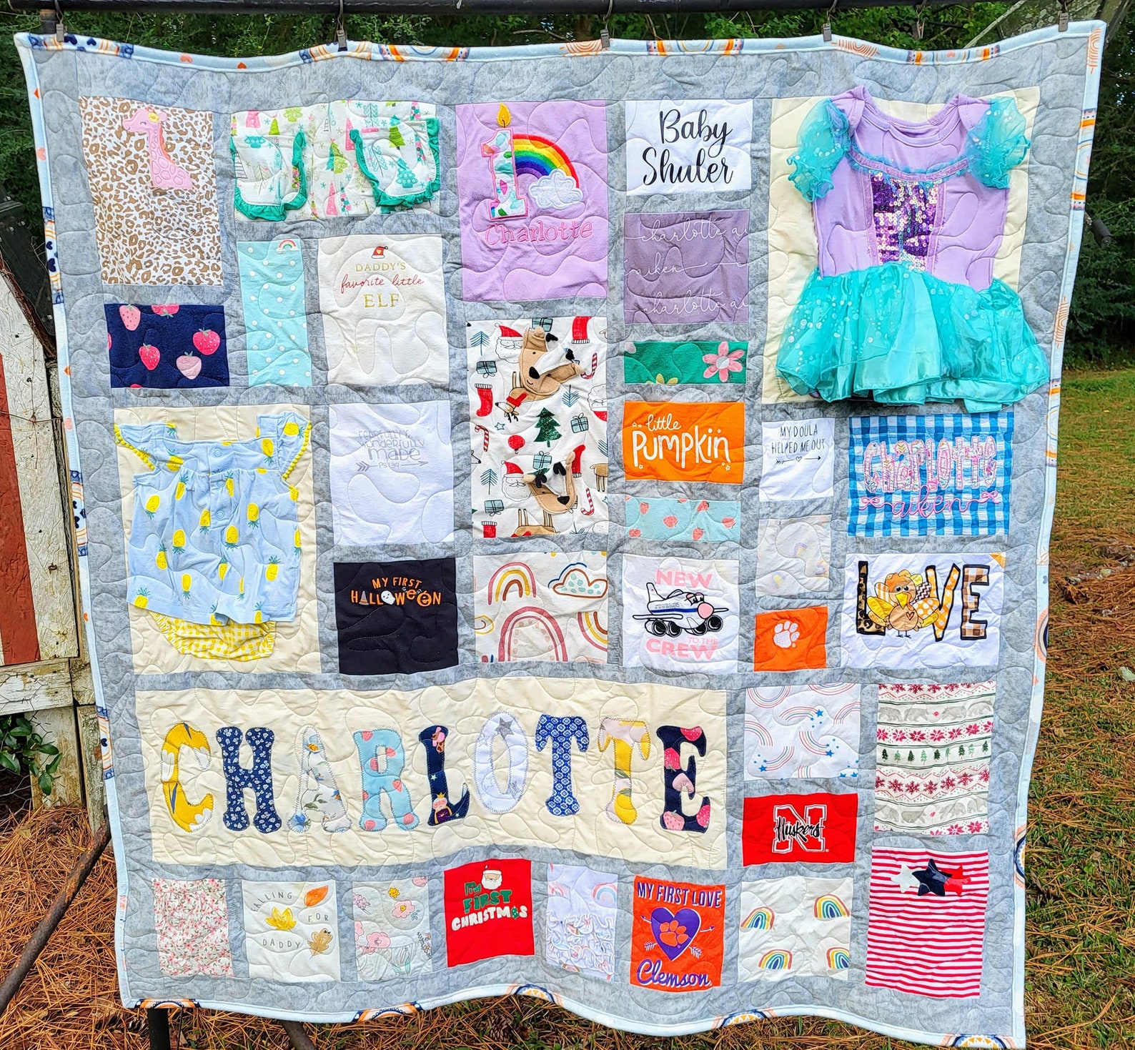 Baby Clothes Memory Quilt / Memory Quilt / First (Instant Download) - Etsy