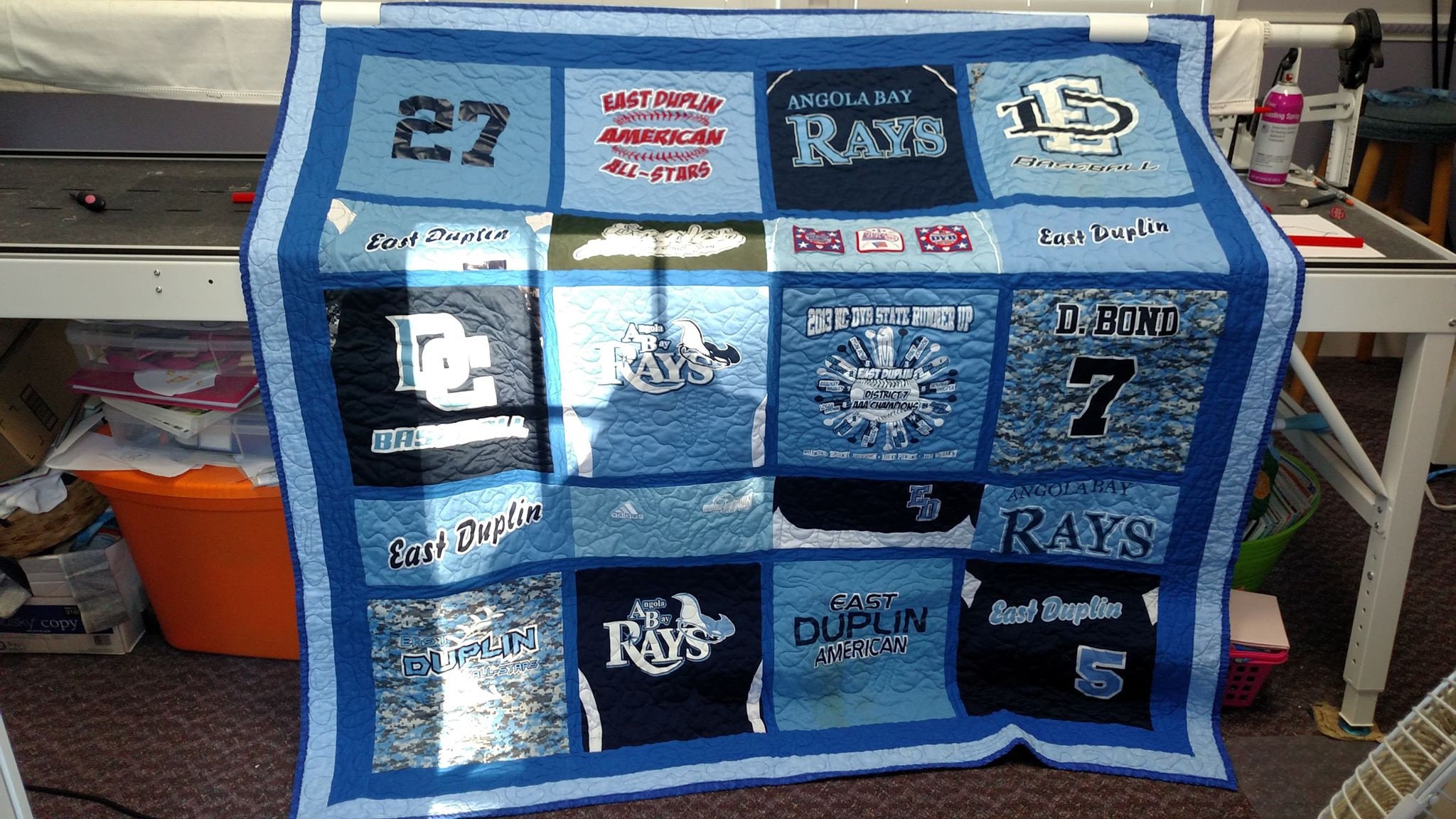 T-shirt Memory Quilt / School Memory Quilts / Memory Quilt With T ...