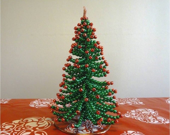 Chritmas Tree Beading Pattern Christmas Tree Tutorial Beading Tutorial ...