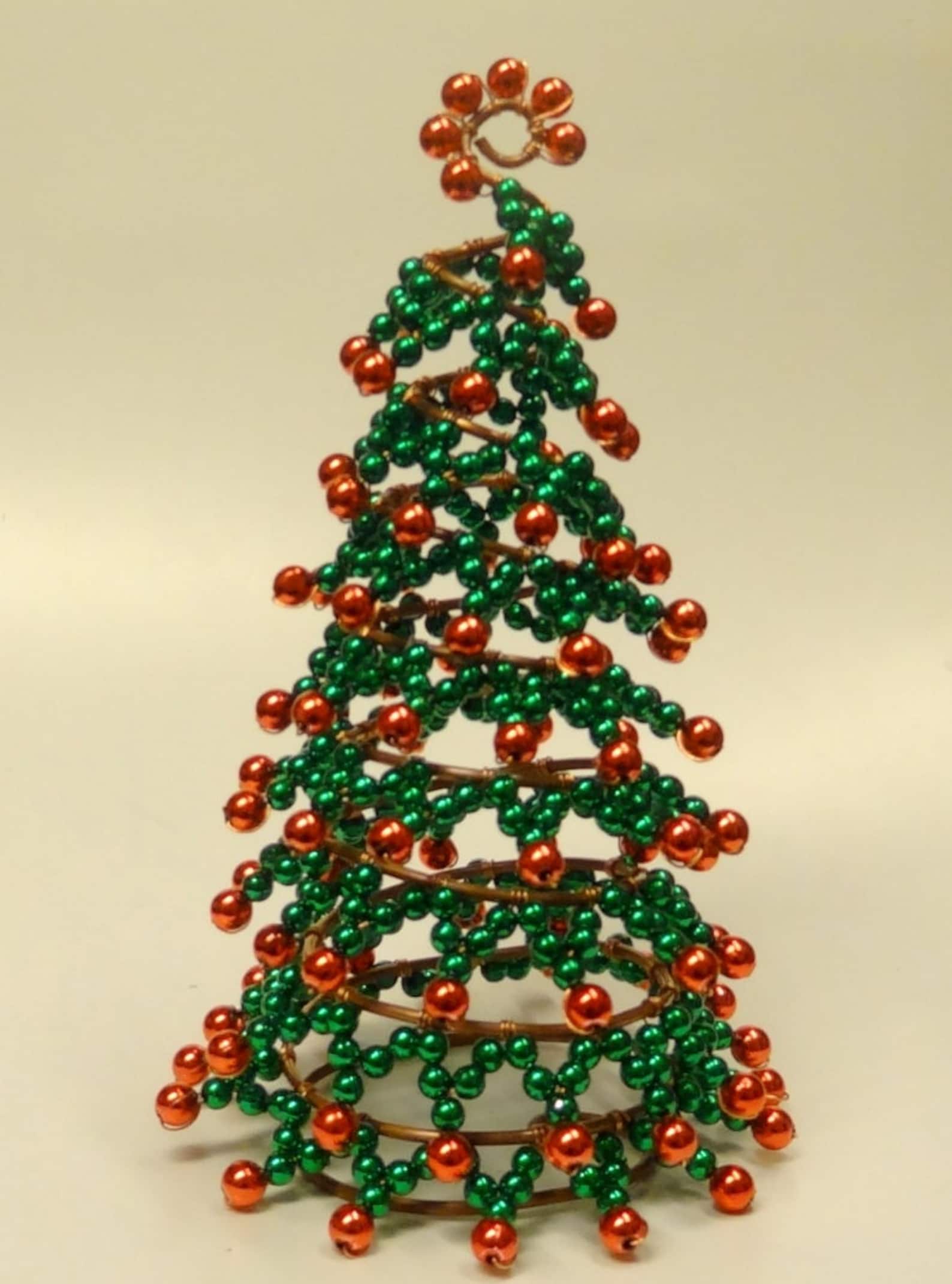 Beaded Christmas Tree Tutorial Christmas Decor Tutorial DIY PDF Format ...