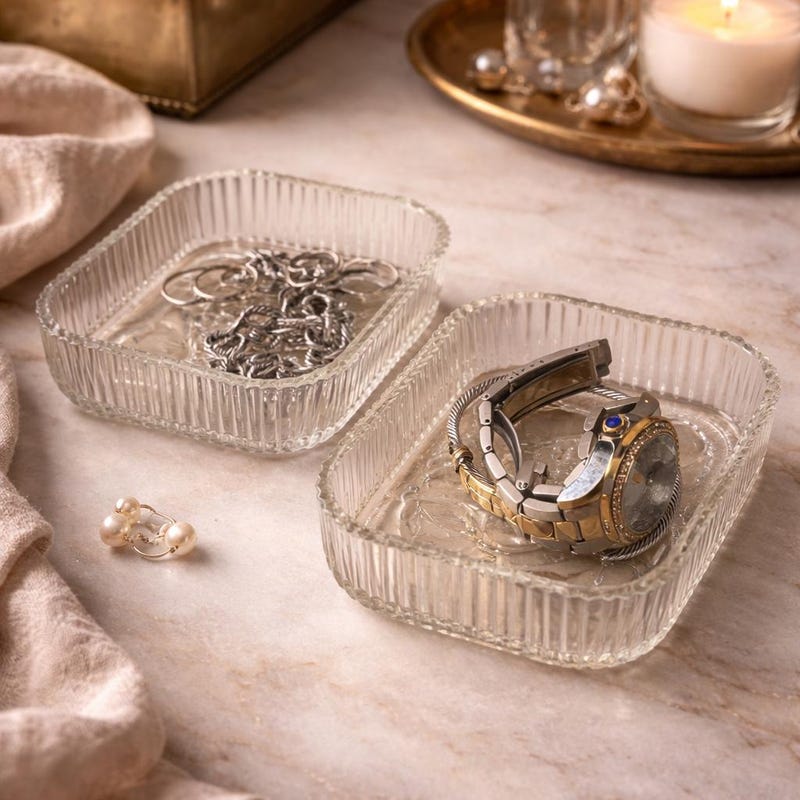Clear Trinket Dishes Glass - Etsy