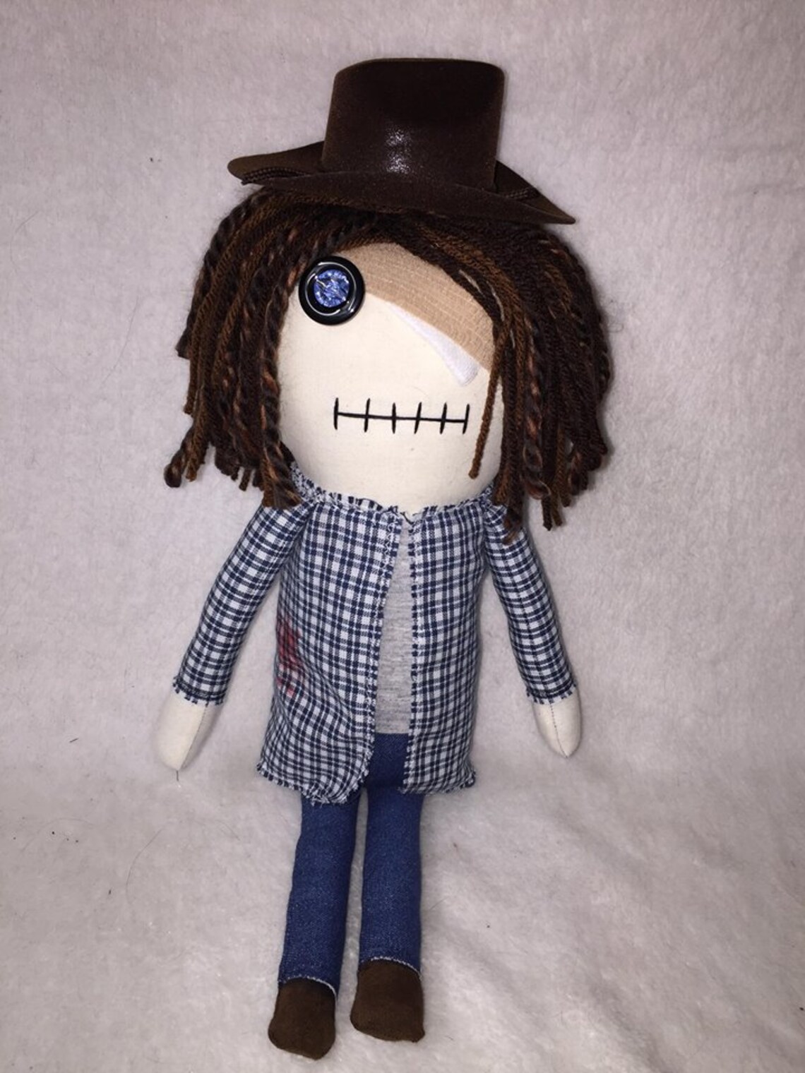 Eye Patch/bitten/plaid Carl Grimes Inspired by TWD Creepy - Etsy