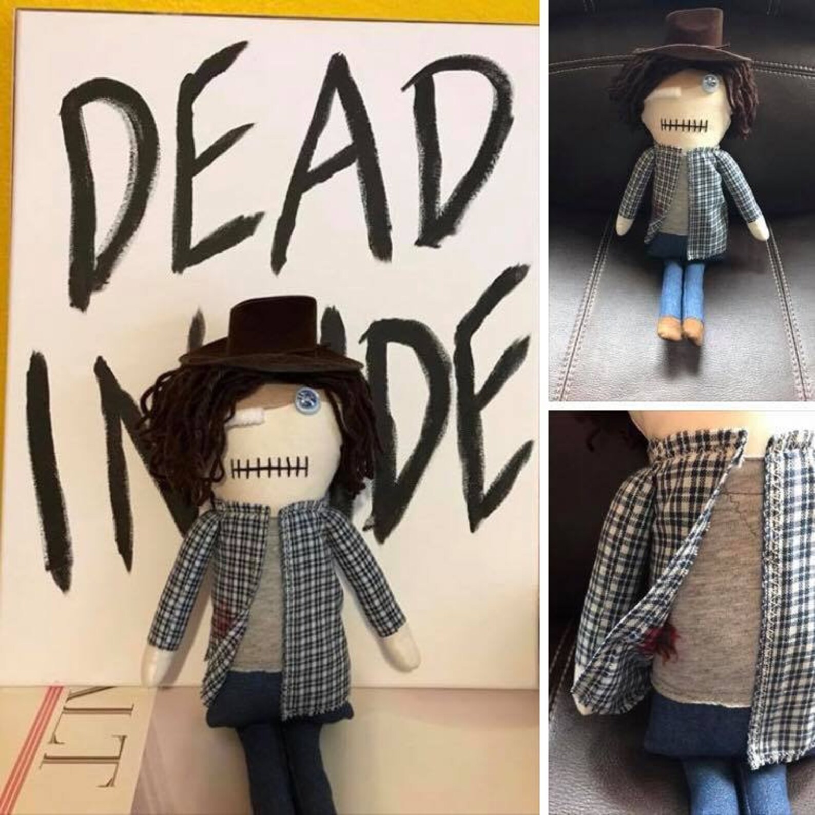 Eye Patch/bitten/plaid Carl Grimes Inspired by TWD Creepy - Etsy