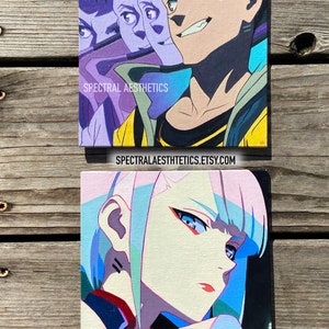 6x6” Hand Painted Anime Portrait | Custom Painting | Canvas Board ...