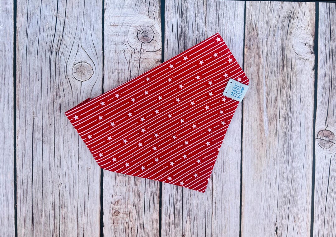 Red, White, & Woof Dog Bandana - Etsy