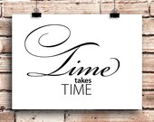 Recovery Art Print Time Takes Time Giclée Encouragement - Etsy