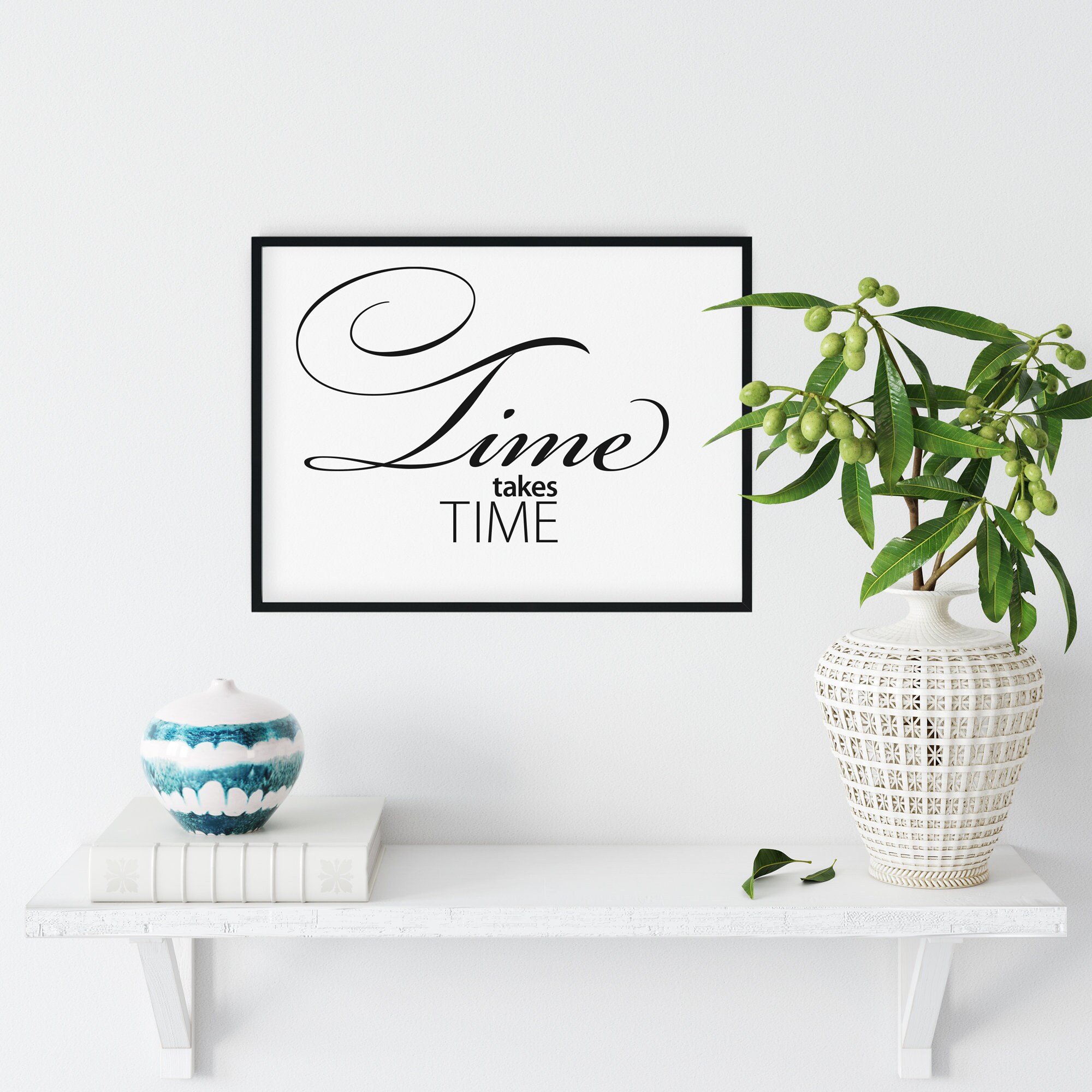 Recovery Art Print Time Takes Time Giclée Encouragement | Etsy