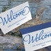 Welcome Placecards in Blue | Instant Digital Download Editable Wedding ...