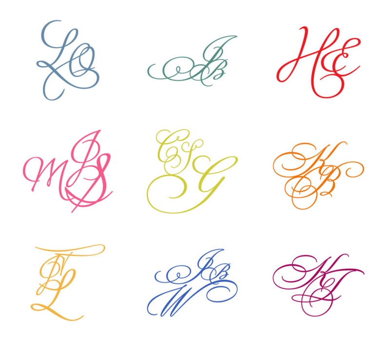 Custom Designed Modern Monogram DIGITAL DOWNLOAD Custom Monogram for ...