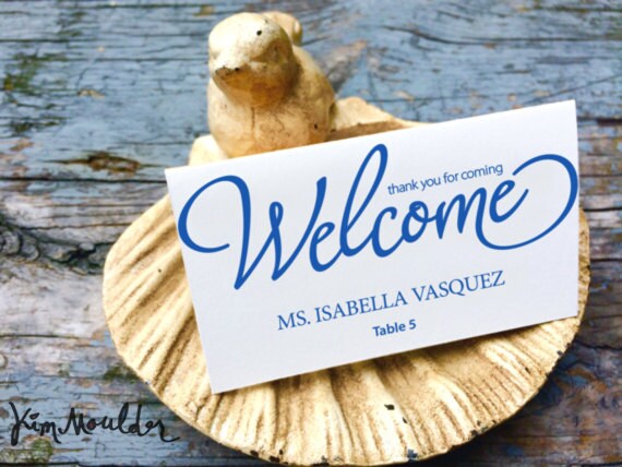 Blue Script Table Numbers 1-20 | Printable Wedding Decor (digital ...