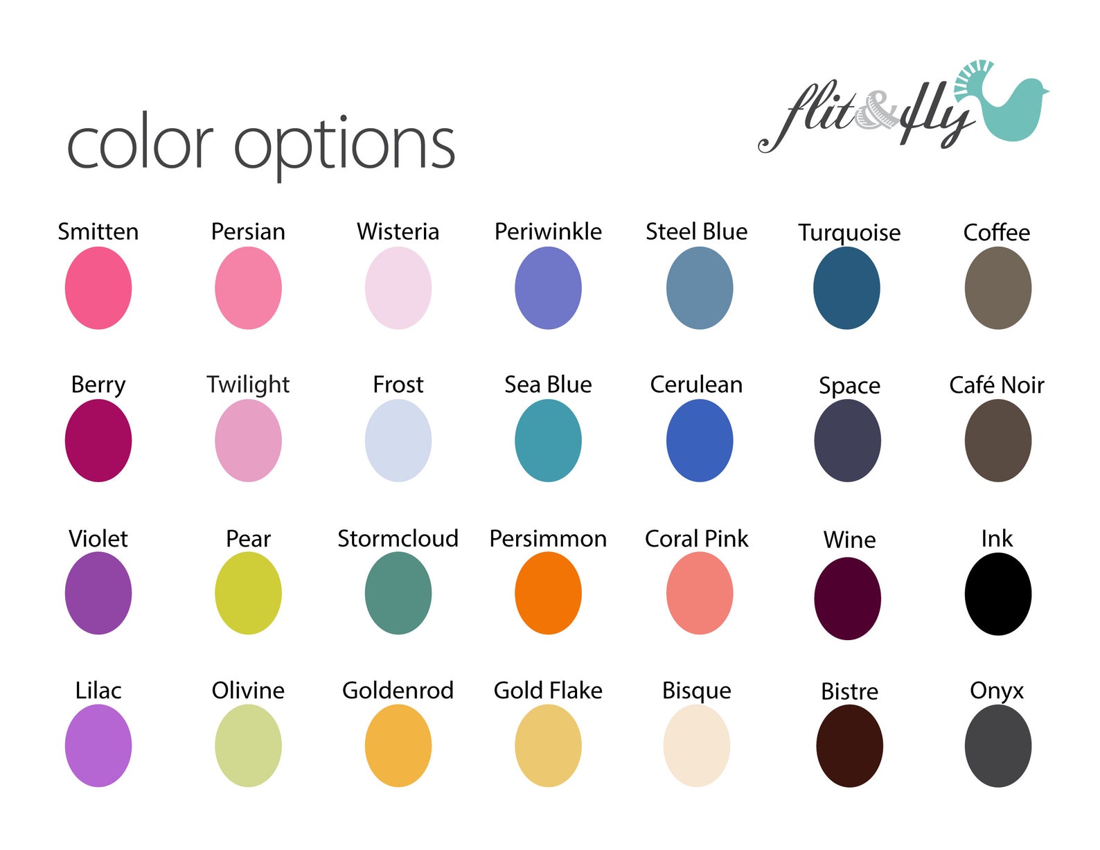 Color Options Digital Download - INSTANT DOWNLOAD - Make a Test Print ...
