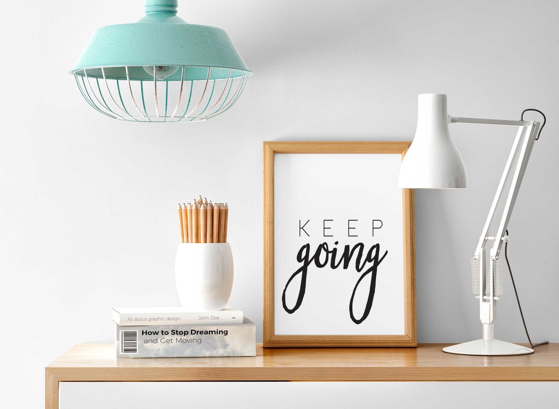 Recovery Art Print Keep Going Giclée Encouragement Art - Etsy