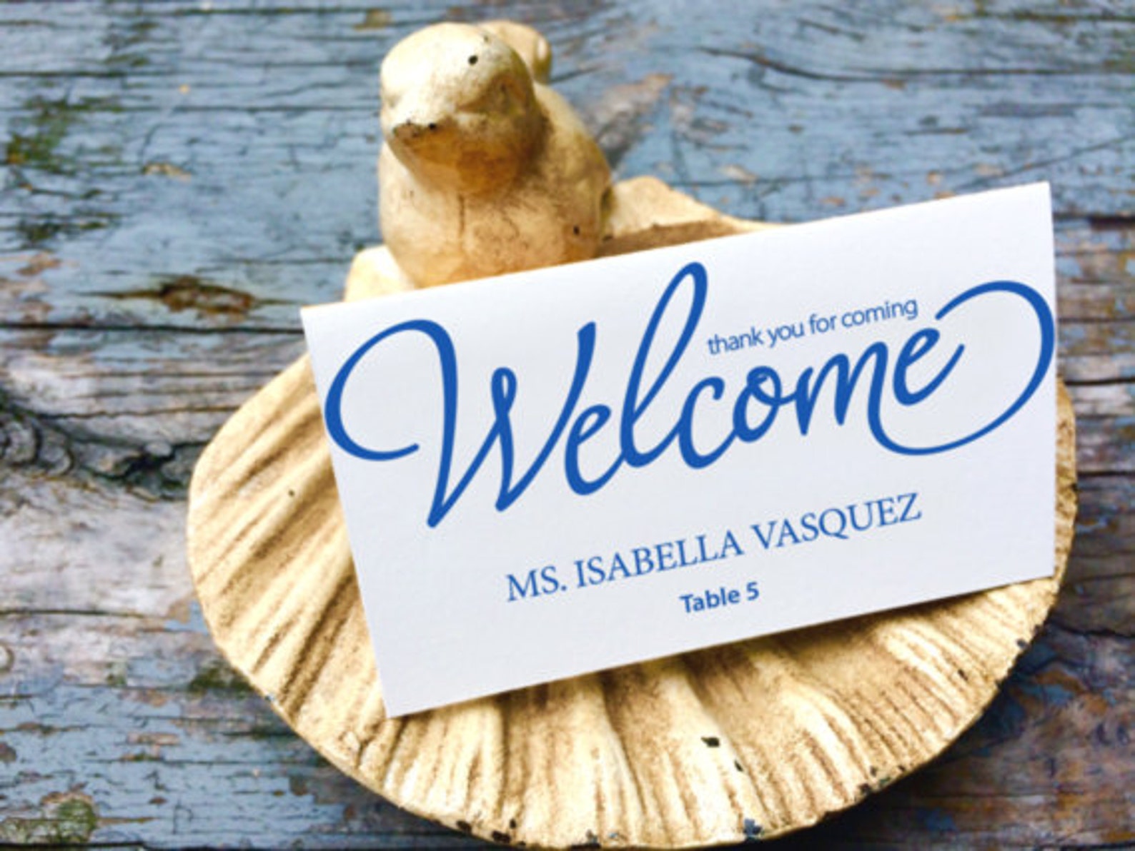 Welcome Placecards in Blue | Instant Digital Download Editable Wedding ...
