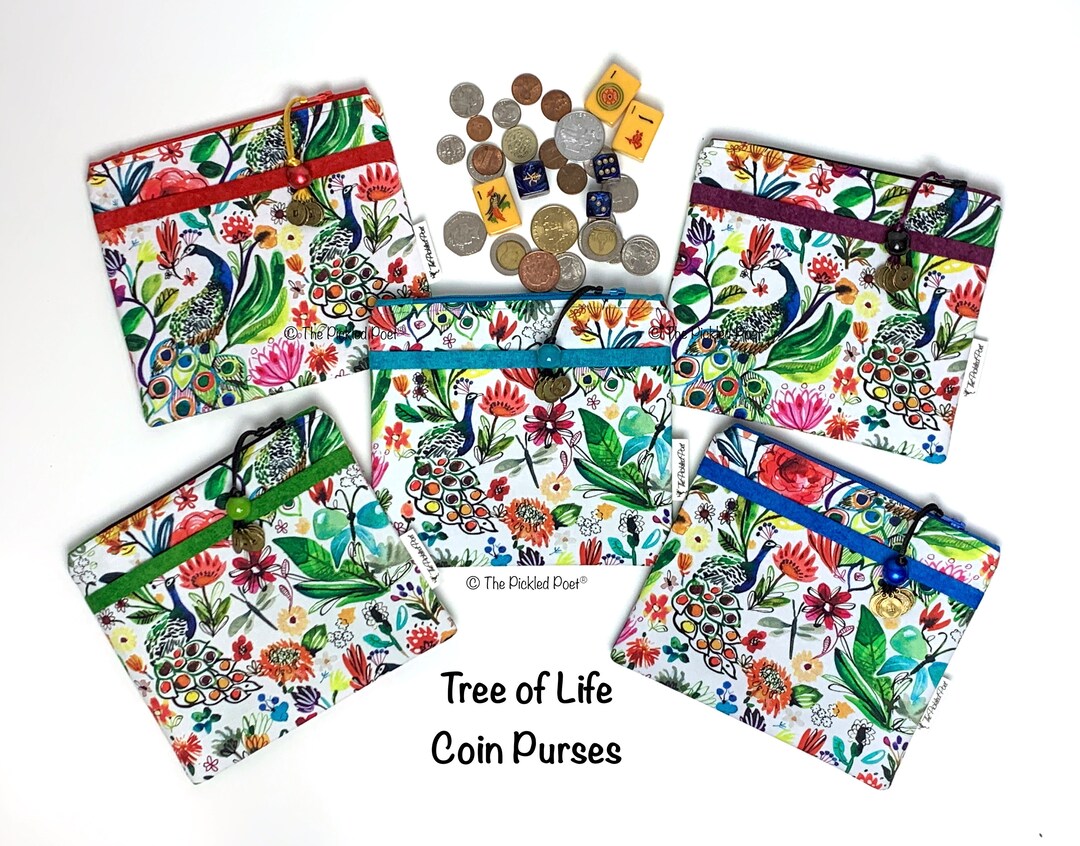 Mahjong Coin/card Purse ~ Tree of Life ~ Mah Jongg ~ Designed and Made ...