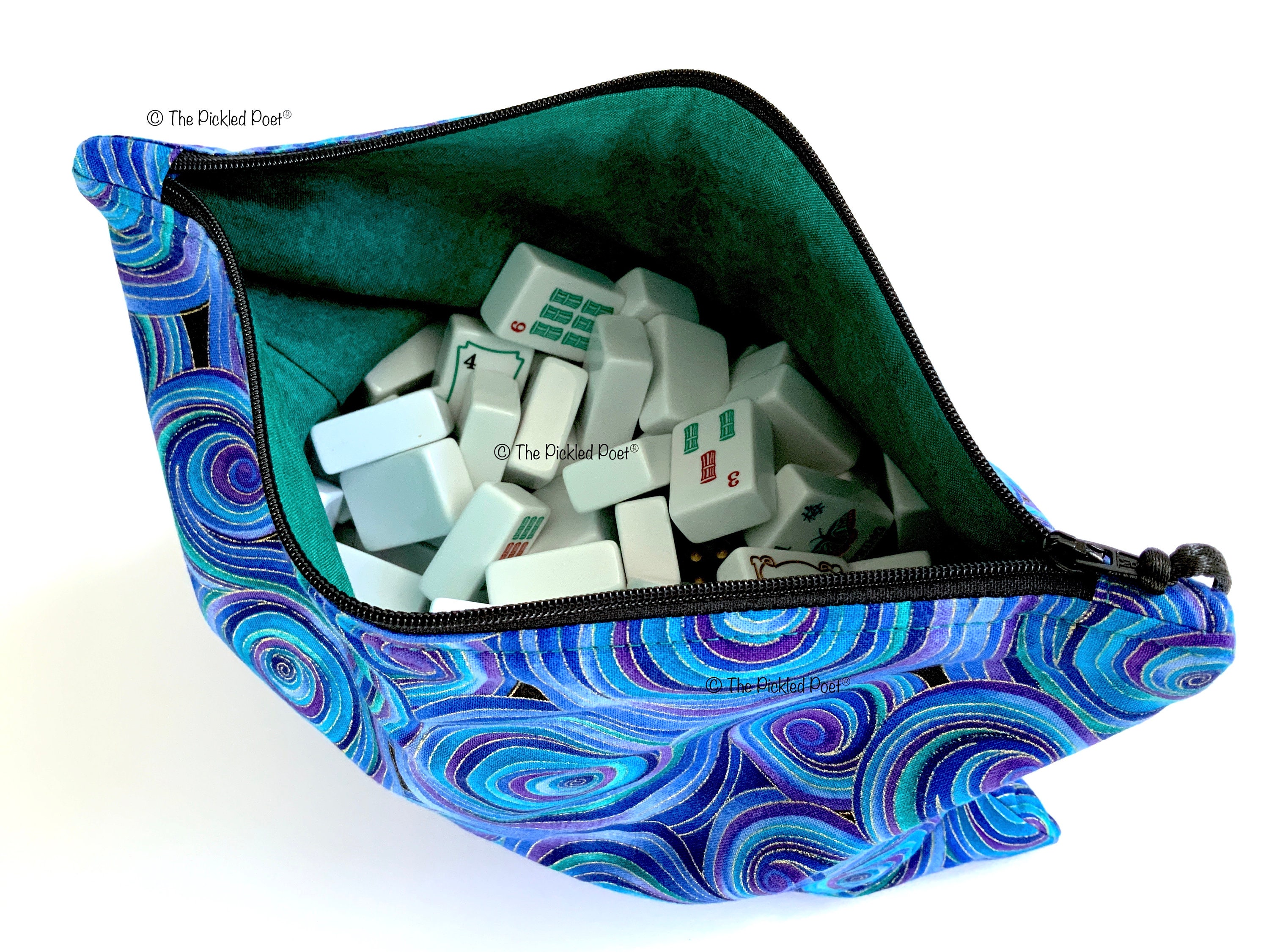 Mahjong Accessory Bags Swirls Mah Jongg - Etsy
