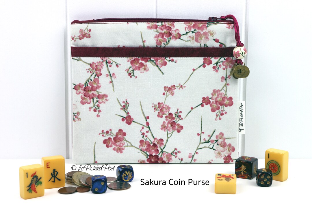 Mahjong Coin/card Purse ~ꕥ~ Sakura ~ꕥ~ Mah Jongg / Travel - Etsy