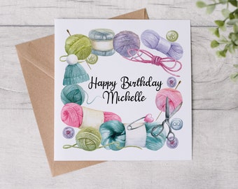 Crochet Card Birthday Special anniversary Card Flowers Handmade ...