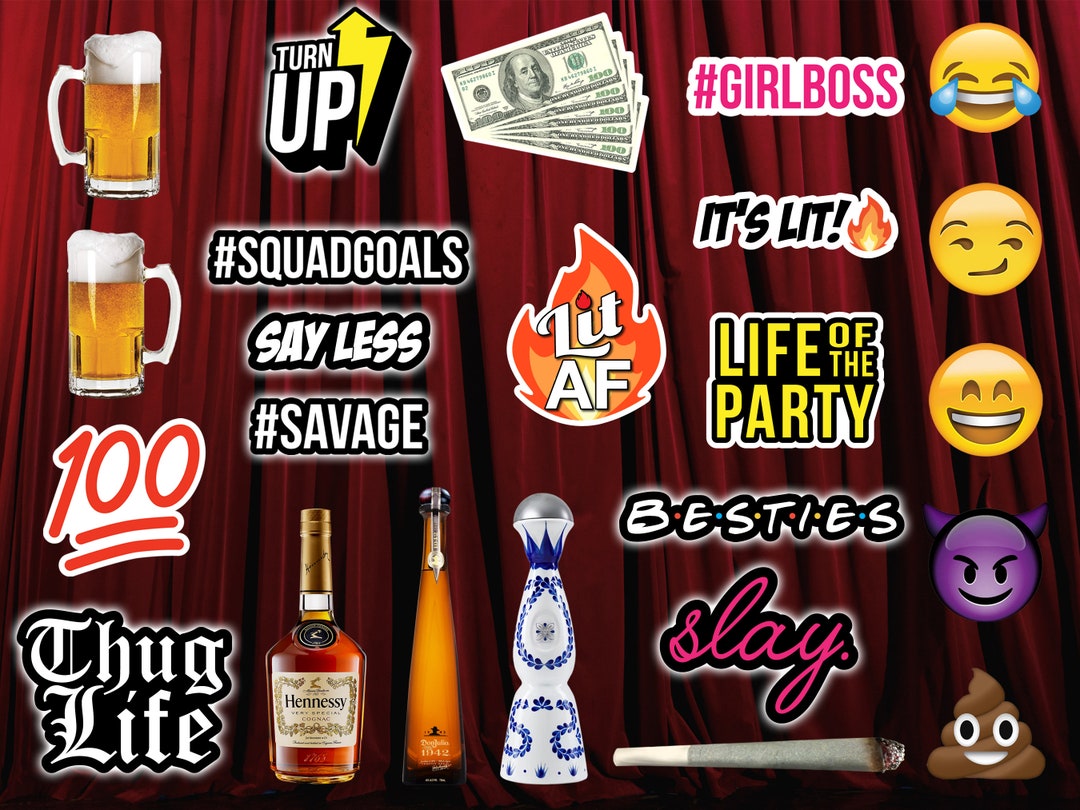 Custom PVC Photo Booth Props 6mm sold Individually - Etsy