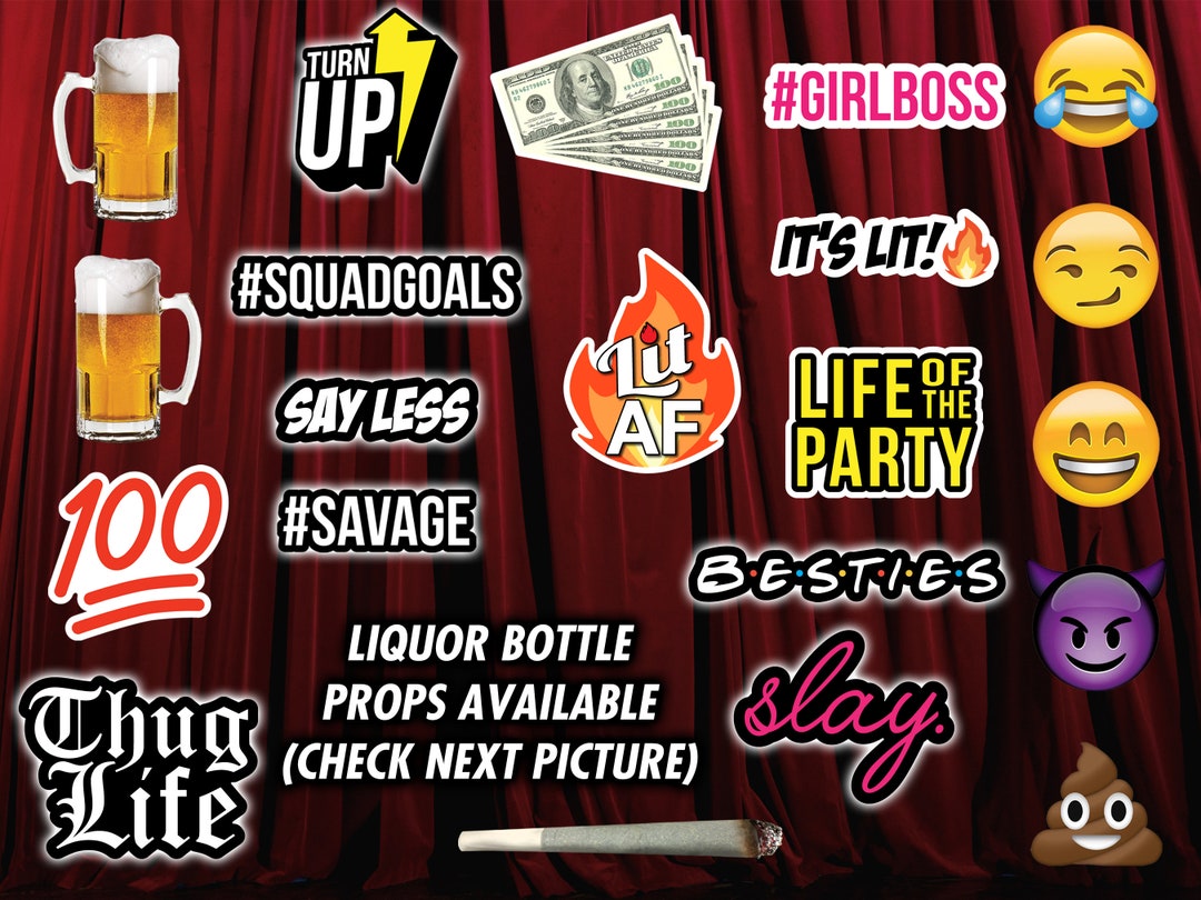 Custom PVC Photo Booth Props 6mm sold Individually - Etsy