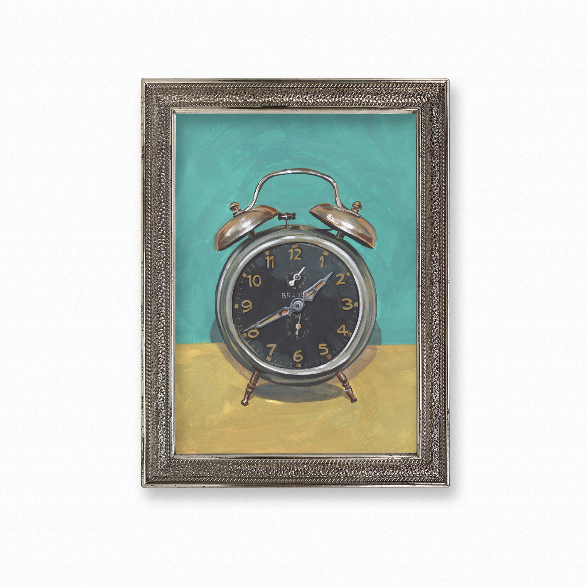 Hand-painted Antique Clock, Digital Download, Wall Art Print, Digital ...