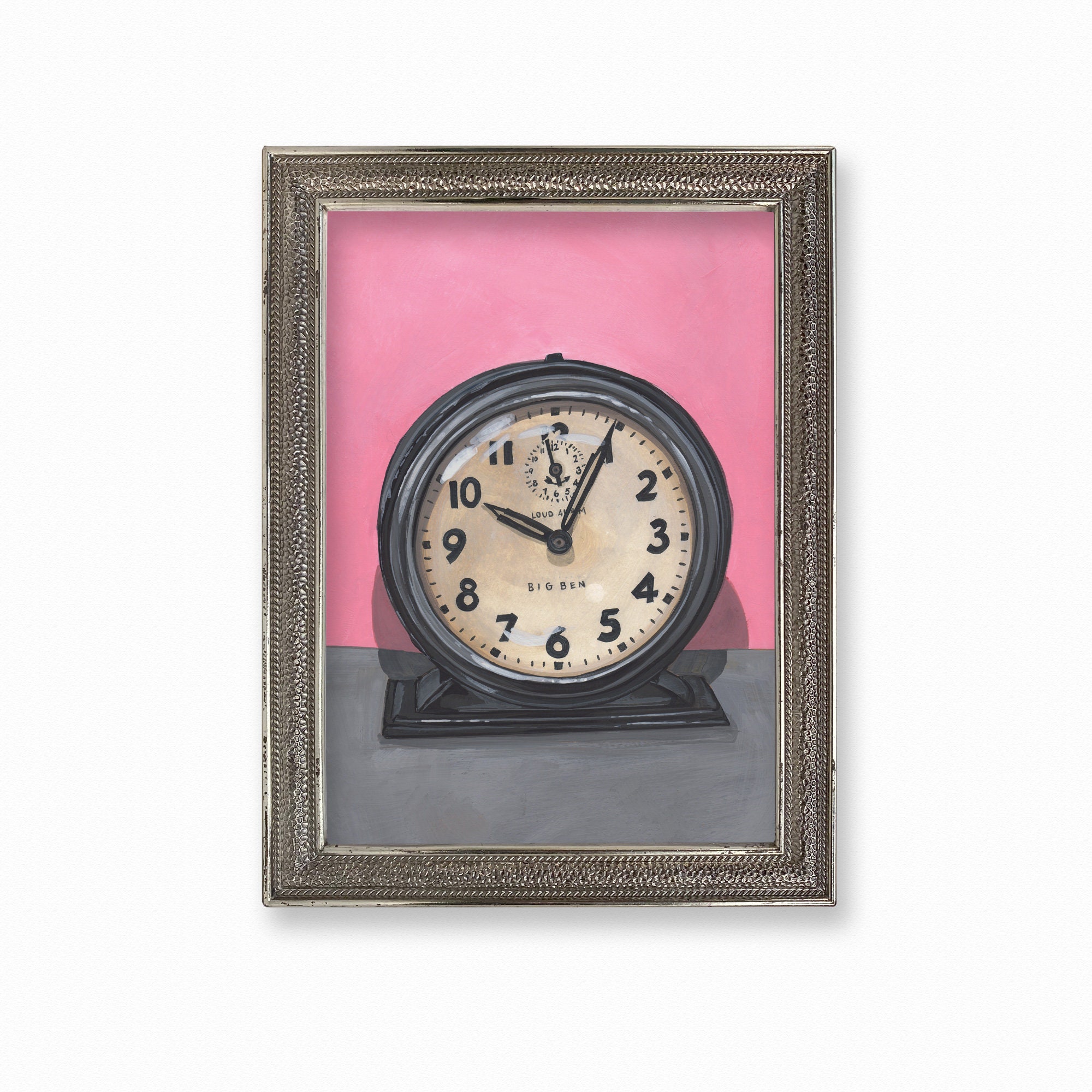Hand-painted Antique Clock, Digital Download, Wall Art Print, Digital ...