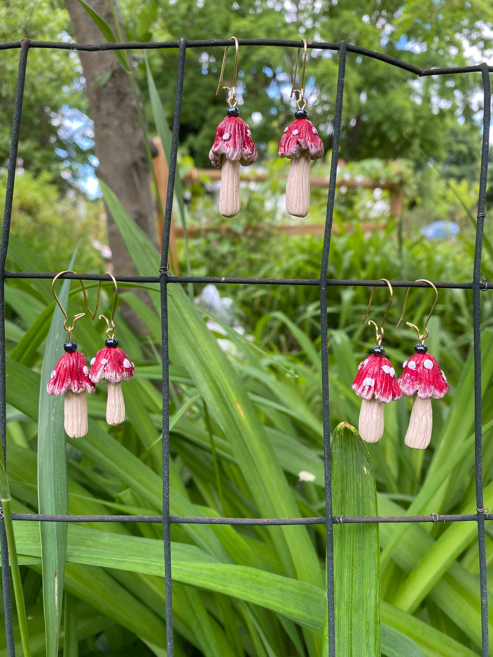 Cottage-core Mushroom Earrings - Etsy