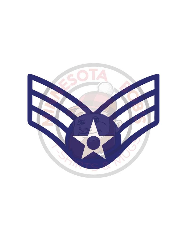 Air Force Enlisted Rank and USAF Logo Vector Graphics for Laser, Vinyl ...