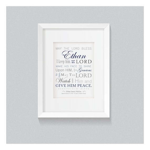 Baby Boy Baptism Gift Christening Gift Personalized | Etsy