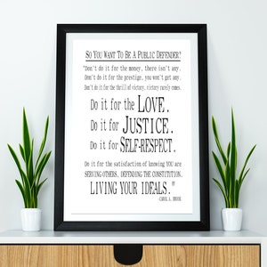 Public Defender Printable Digital Download-public Defender Gift-office ...