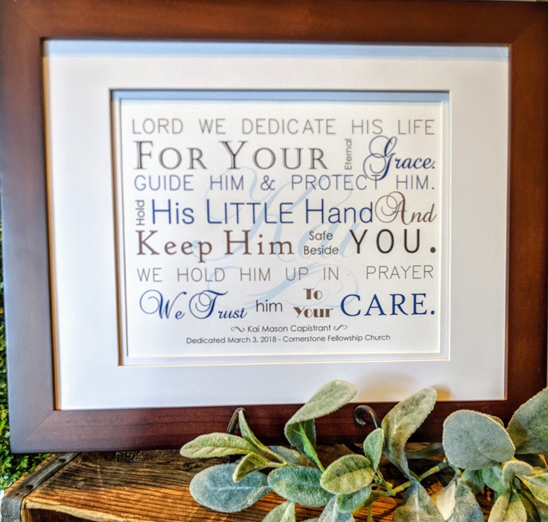 Baby Boy Baptism Gift - Christening Gift - Personalized Baptism Gift ...