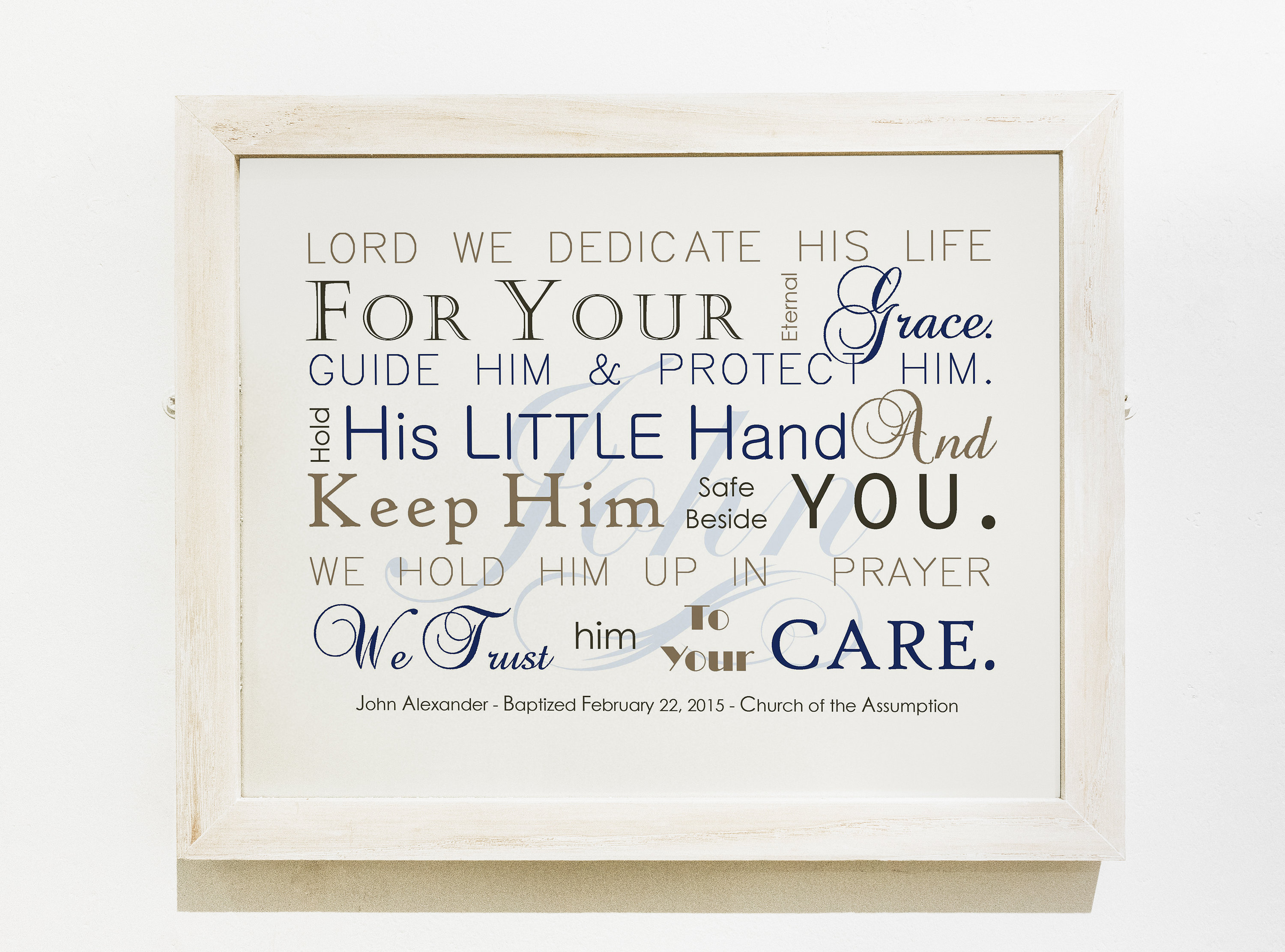 Dedication Gift for Boy-child's Dedication-personalized Dedication Gift ...